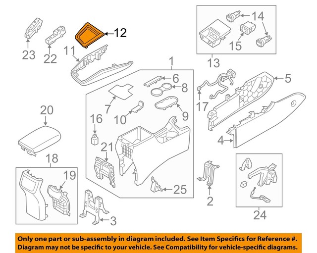 846K0F2BC0THU - COVER ASSY-CONSOLE UPR - Hyundai for sale online | eBay