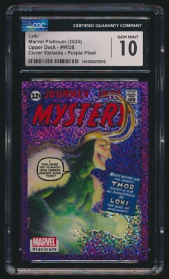 2023 Marvel Platinum Cover Variant Purple Pixels #WI38 Loki 32/35 CGC ...