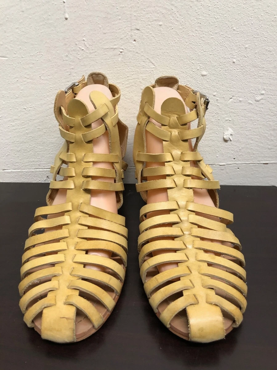 Yellow Gladiator Sandals