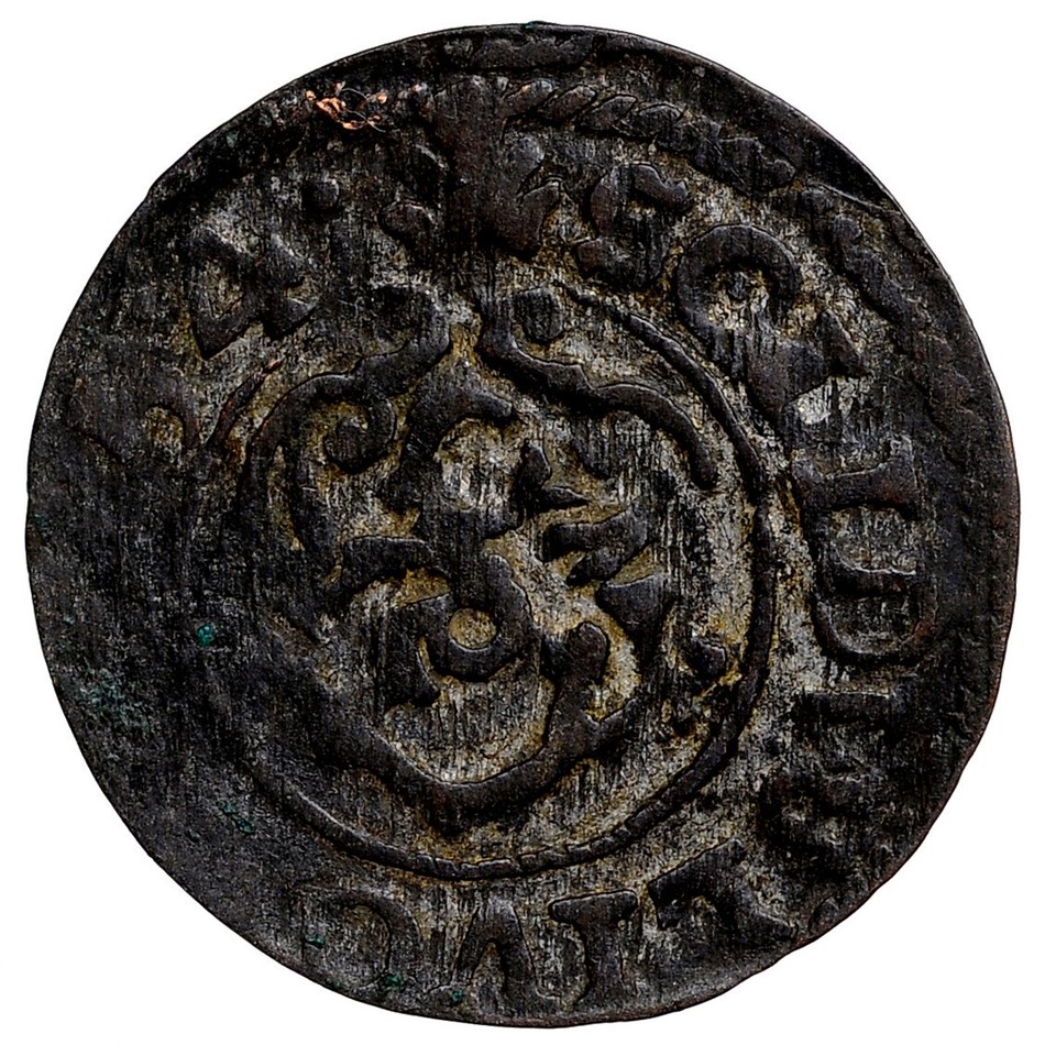 Sweden Livonia Schilling Solidus 1654 Queen Carl X Gustav Billon Coin ...