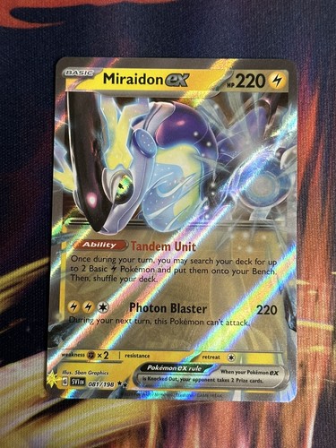 Miraidon EX 081/198 Full Art NM/M Scarlet and Violet Pokemon Card | eBay