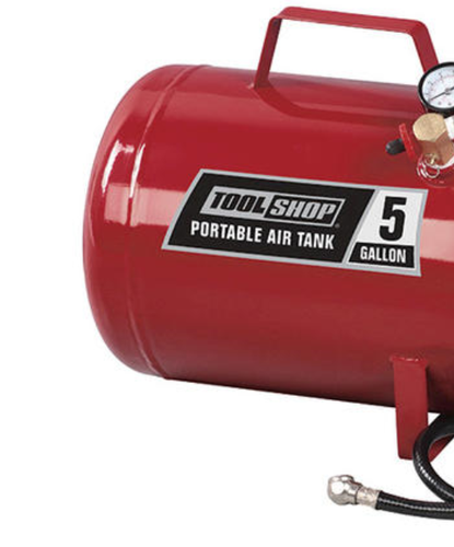 5 Gallon 125 PSI Portable Jobsite Air Tank Storage Compressor Compact ...