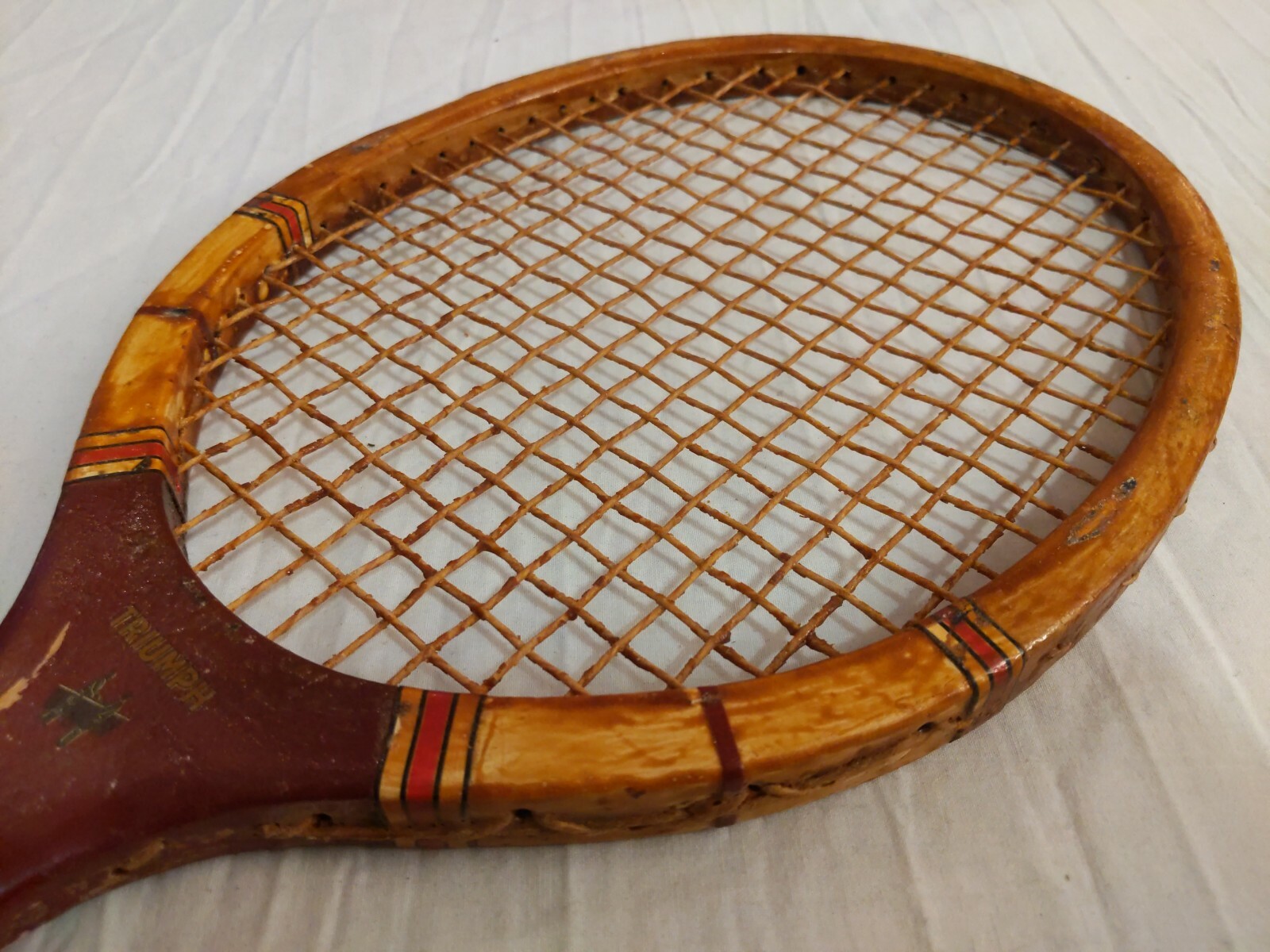 Draper-Maynard Triumph Wooden Tennis Racquet "The Lucky Dog Kind" 307 ...