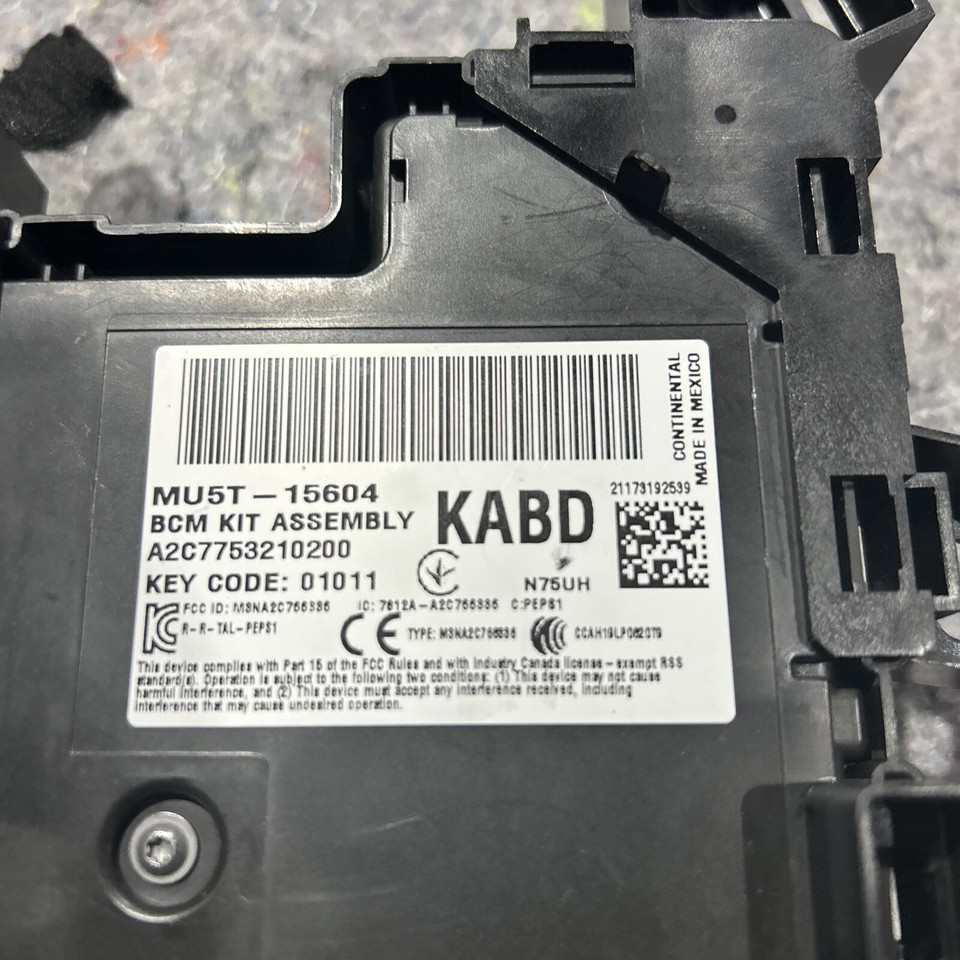 MU5T-15604-KABH BCM 2021-2023 FORD F150 Body Control Module ...