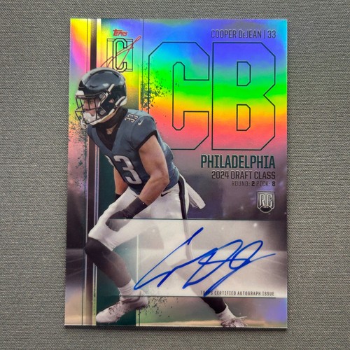 Cooper DeJean 2024 Topps Signature Class Chrome Variation On Card Auto ...