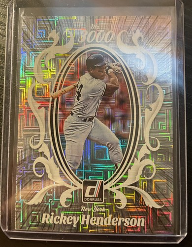2023 Donruss Baseball Rickey Henderson Mr 3000 Vector Parallel M3K-1 ...