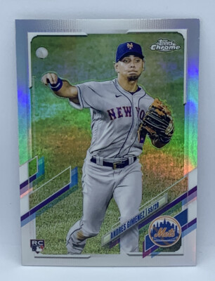 2021 Topps Chrome Andres Gimenez Mets #88 RC Refractor NM-MT or Better ...