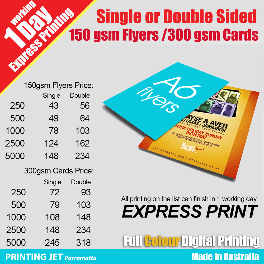 (500 A6 Flyers Double/Single Sided) 150gsm/300gsm A6 Flyer Printing | eBay