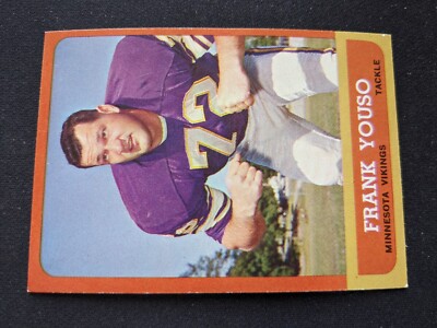 1963 Topps Football Card # 102 Frank Youso - Minnesota Vikings (EX) | eBay