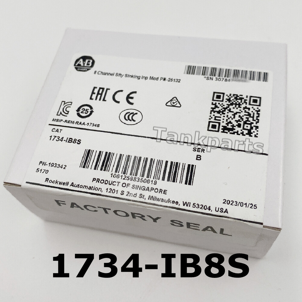 1734-IB8S AB Ser B 8 Channel Sfty Sinking Input Module New Sealed ...