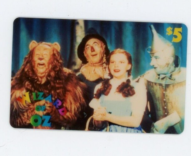 Wizard Of Oz Phone Card Wizard Of Oz Cast Tele Trading Card 1994 | eBay