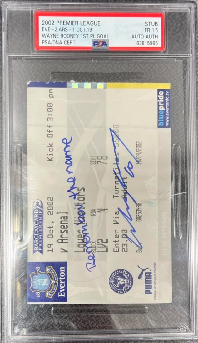 Wayne Rooney Autographed Memorabilia | Signed Photo, Jersey ...