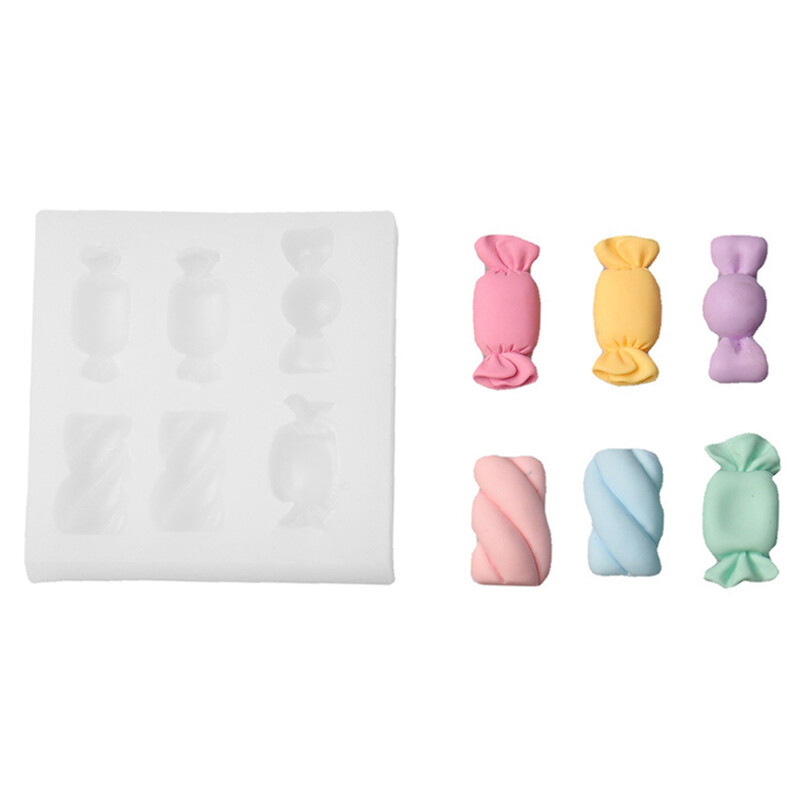 Candy Shape Silicone Sugarcraft Mold Resin Tools Cupcake Baking Mould ...