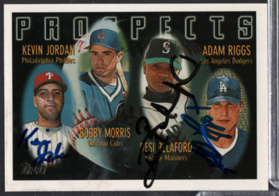 Jordan Relaford Riggs Autographed 1996 Topps Prospects #426 w/COA ...