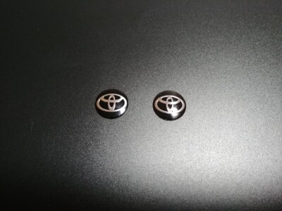 2X 14 MM EMBLEMS (LOGO) FOR TOYOTA - CAR KEY FOB REPLACEMENT STICKER ...