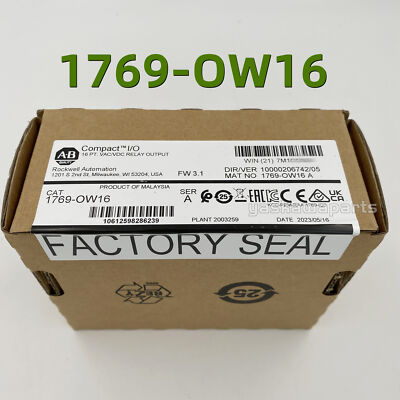New Factory Sealed 1769-OW16 Allen-Bradley CompactLogix Relay Output ...