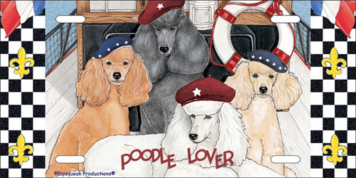 Poodle License Plate, Car Accessory, Auto Tag, Bedroom Sign, Fun Dog ...
