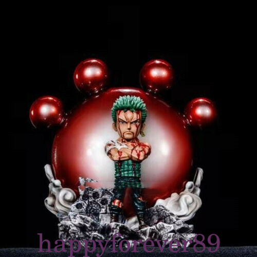 One Piece Roronoa Zoro Blood Version Statue Painted Figure In Stock WCF ...
