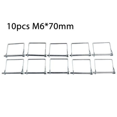 10pcs Safety Pin Lock 6mm Diameter New Hitch Pin Lock M6*70mm Shaft ...