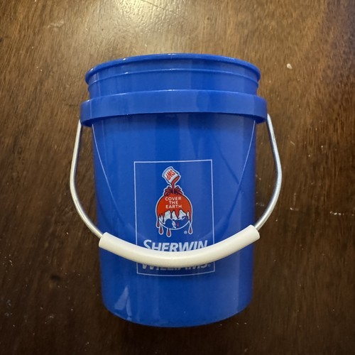 Sherwin Williams Blue Mini Bucket With Handle brand new | eBay