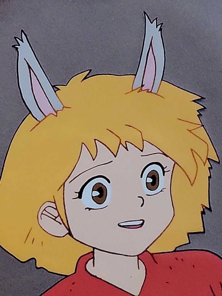 Original Japanese Anime + Genga GIRL w/ BUNNY EARS SHOW #33 RAY ROHR ...