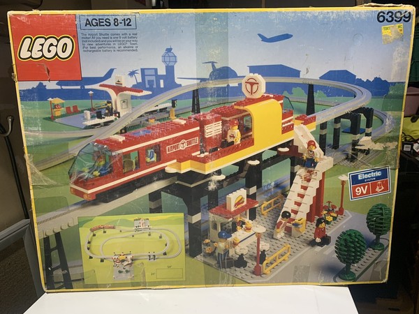 LEGO 6399 AIRPORT SHUTTLE MONORAIL TRAIN VERY RARE “READ” LEGO Train ...