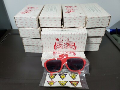 MIB Mighty Morphin Power Rangers Red Sunglasses MMPR Kids 1995 | eBay