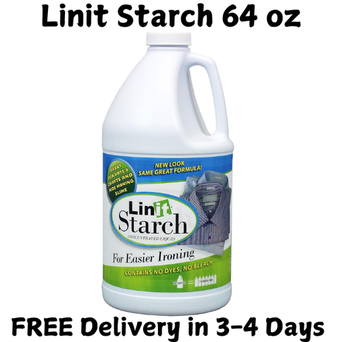 Linit Starch Crisp Classic Finish 64 oz. PERFECT FOR IRONING | eBay