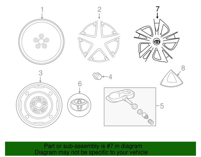Genuine OEM Wheel Cover for Toyota 4260247251 for sale online | eBay