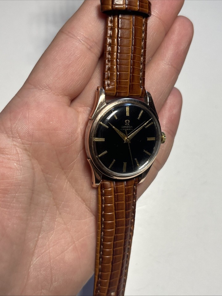 OMEGA SEAMASTER cal 550 Automatic 17J 18K Gold Bezel & Lugs (gold cap ...