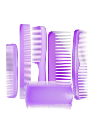 Men & Women Fine Quality Multicolour Dressing Hair Comb Pack -6 | eBay