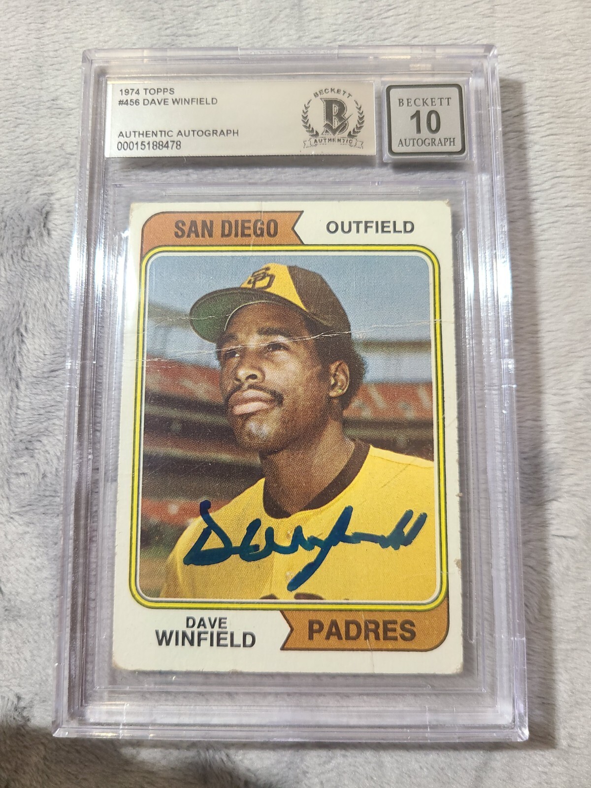 Dave Winfield Signed Rookie Gem 💎 10 AUTOGRAPH Beckett Authentication ...