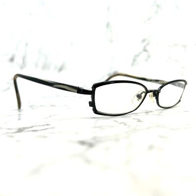 Kio Yamato KT-262 Eyeglasses Frames Black Brown Rectangular Full Rim 51 ...