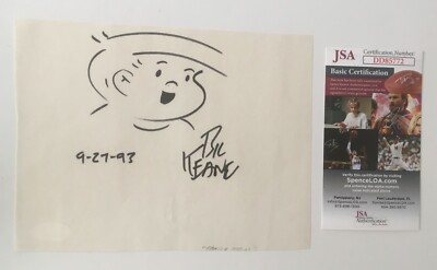 Bil Keane Signed Autographed 6x8 Sketch JSA Certified Family Circus | eBay