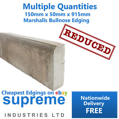 Bullnose Path Edging Concrete Marshalls 150x50x915mm FREE DELIVERY ...