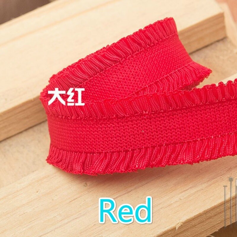 5 Yards Ruffle Elastic Binding Bias Ribbon Stretch Sewing Craft Straps ...