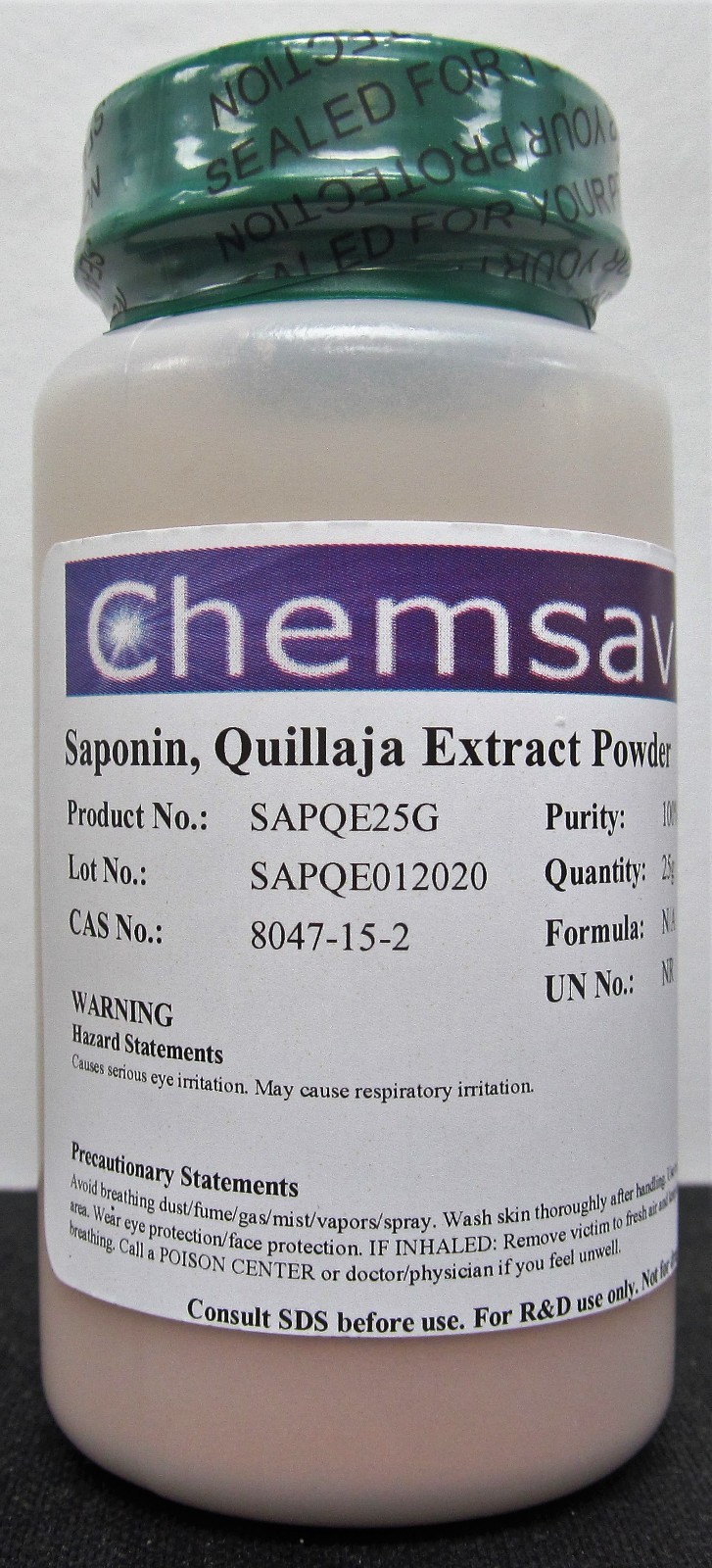 Saponin, Quillaja Extract Powder, 100%, 25g | eBay
