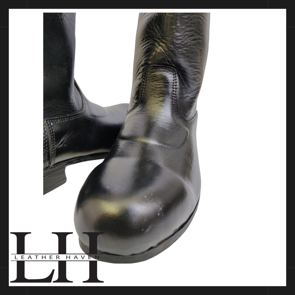 Revolutionary Colonial Riding Leather Boot, Long Leather Boot, Long ...