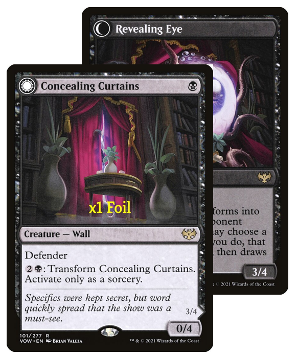 MTG Innistrad: Crimson Vow VOW Concealing Curtains MINT (SELECT) | eBay