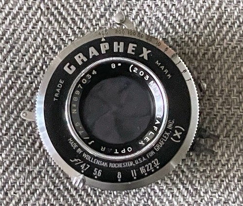 Graflex Optar 8" (203MM) f/7.5 Lens in Graphex Shutter | eBay