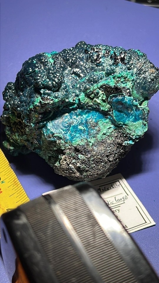 ** Rare Heterogenite with Cornetite, Possible Malachite and Chrysocolla ...