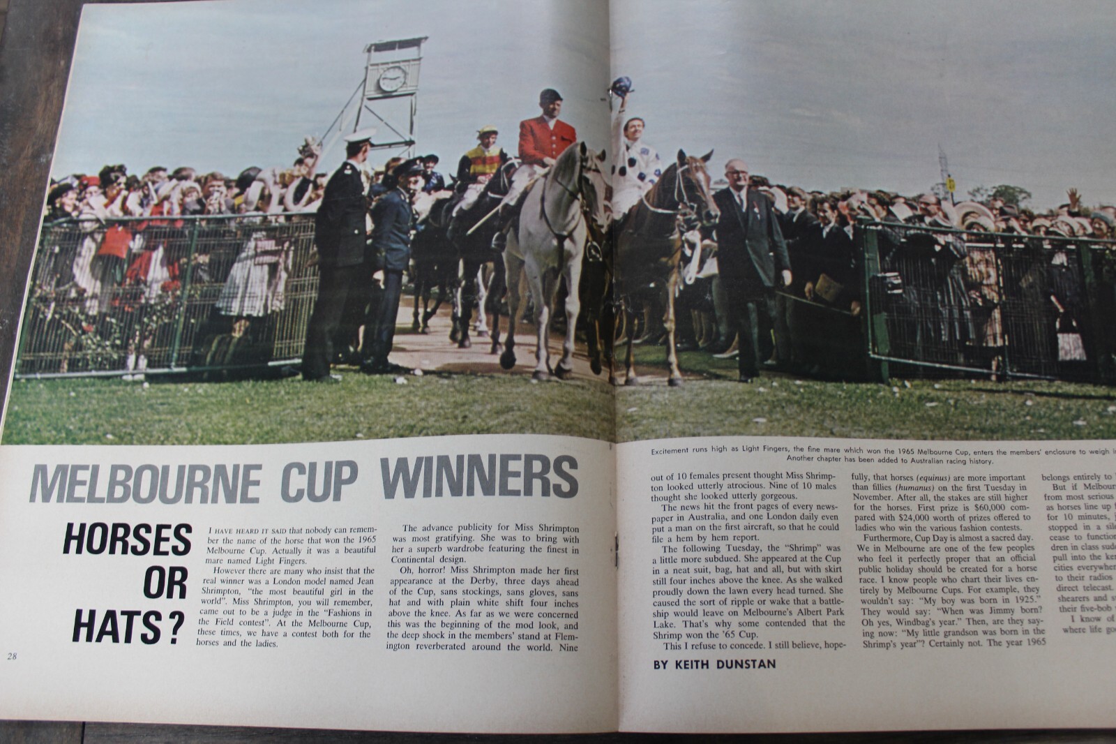 Walkabout Magazine MELBOURNE CUP In Colour 1966 Australia Horse Race ...