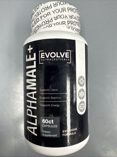 Evolve Nutraceuticals Alpha Male + 60 Count Capsules Dietary Supplement ...