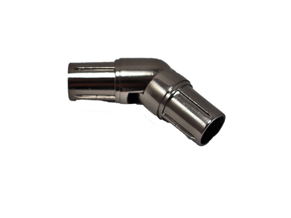 19mm Single Corner Bay Window Curtain Pole Elbow Joint Connector ...