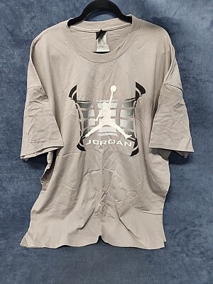 Jordan Brand Apparel Jumpman Logo 2001 Nike Gray T-Shirt 3XL Vintage ...