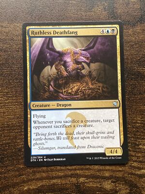 Ruthless Deathfang Dragons of Tarkir 229/264 MTG Magic The Gathering ...