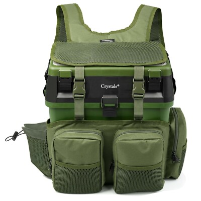 Tackle Box seat bucket box for camping fishing basket Seat Back Pack ...