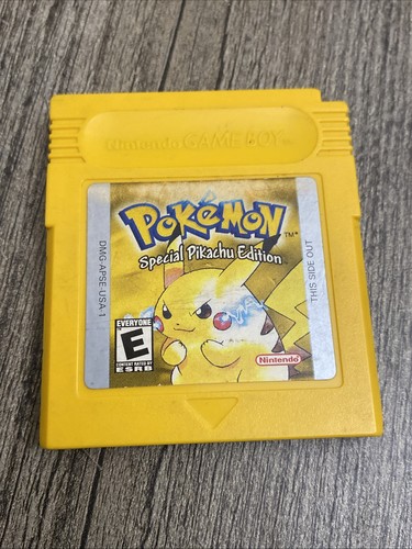 Pokemon: Yellow Version (Nintendo Game Boy Color, 1999) Authentic ...