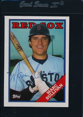 1988 Topps #354 Marc Sullivan Red Sox Signed Auto *19235 | eBay
