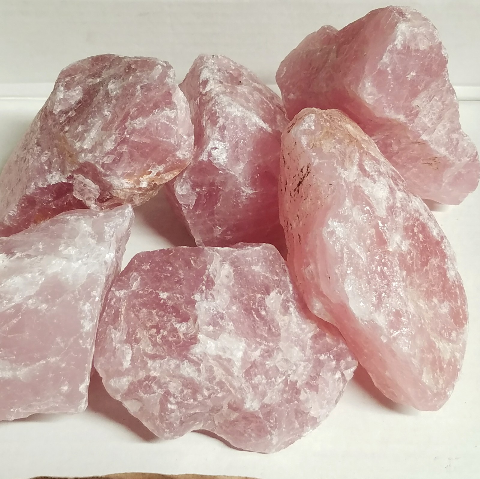 Large Chunk Natural Pink Rough Rose Quartz crystal mineral 1.5 - 2lbs ...